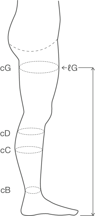 VENOSAN® USA | 6000 Thigh High, 15-20 mmHg, Beige, XS, Long, Silic Dot ...